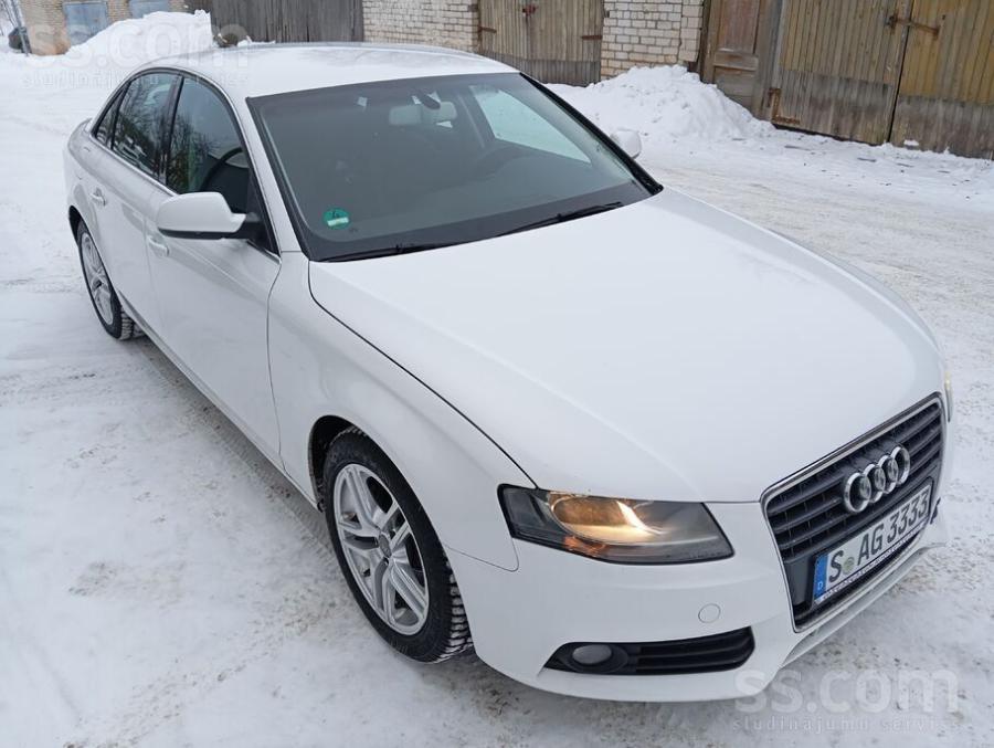 White Audi A4 2010 in Balvi, with an engine capacity of 2.00 L and mileage of 0 thousand km for 4950 €, photo 3 on AUTOMOTO.COM.LV