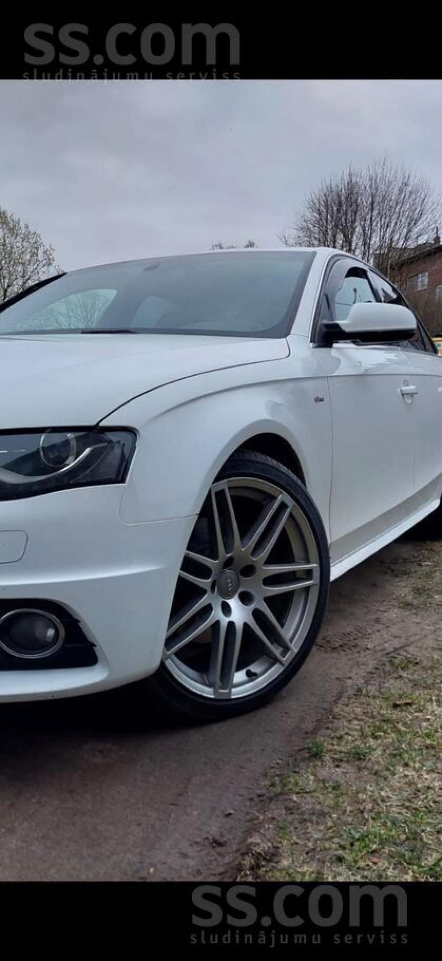 White Audi A4 2010 in Kraslava, with an engine capacity of 2.00 L and mileage of 0 thousand km for 5000 €, photo 1 on AUTOMOTO.COM.LV
