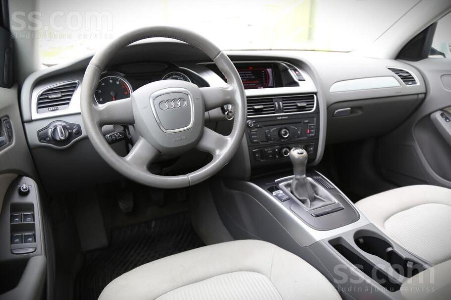 White Audi A4 2010 in Riga, with an engine capacity of 1.80 L and mileage of 277 thousand km for 5495 €, photo 8 on AUTOMOTO.COM.LV