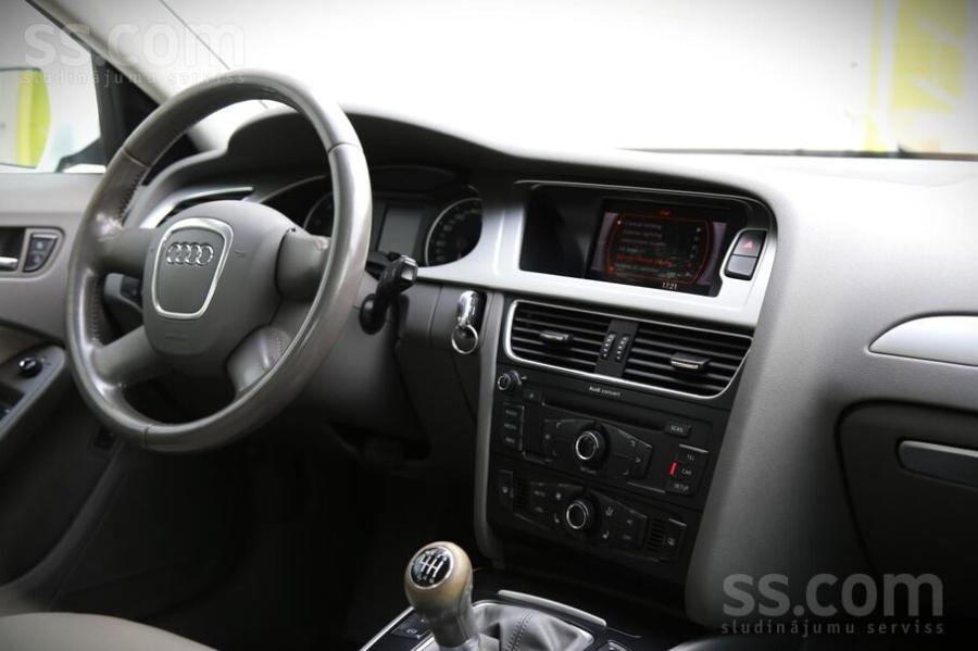 White Audi A4 2010 in Riga, with an engine capacity of 1.80 L and mileage of 277 thousand km for 5495 €, photo 11 on AUTOMOTO.COM.LV