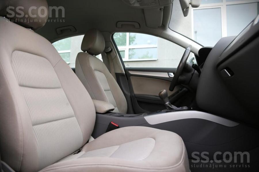 White Audi A4 2010 in Riga, with an engine capacity of 1.80 L and mileage of 277 thousand km for 5495 €, photo 13 on AUTOMOTO.COM.LV