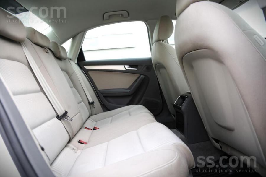 White Audi A4 2010 in Riga, with an engine capacity of 1.80 L and mileage of 277 thousand km for 5495 €, photo 15 on AUTOMOTO.COM.LV