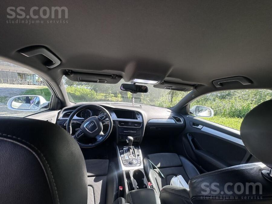 White Audi A4 2010 in Liepaja, with an engine capacity of 3.00 L and mileage of 306 thousand km for 8150 €, photo 5 on AUTOMOTO.COM.LV