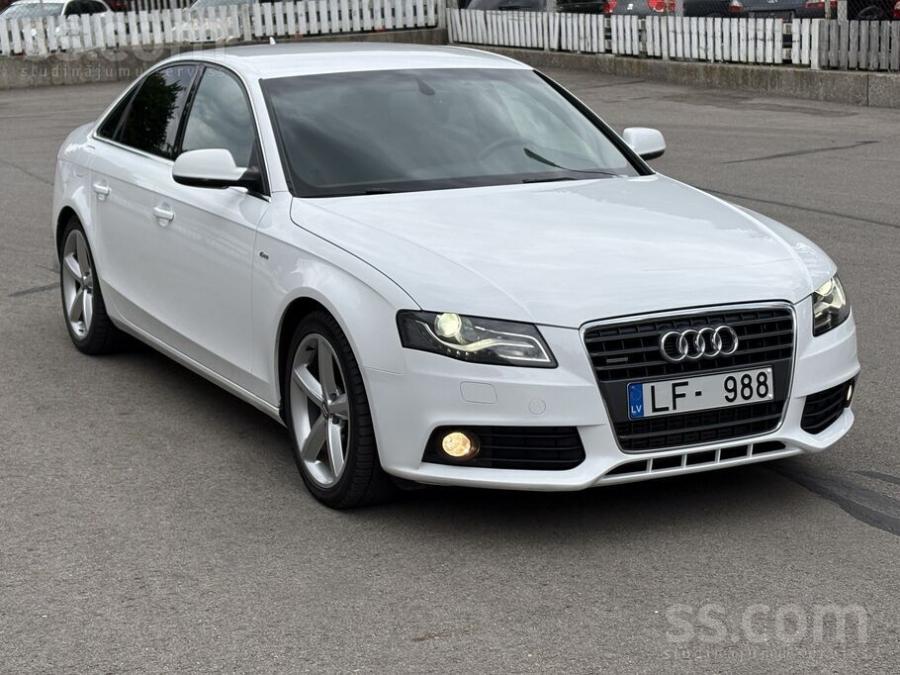 White Audi A4 2011 in Riga, with an engine capacity of 2.00 L and mileage of 0 thousand km for 8500 €, photo 1 on AUTOMOTO.COM.LV