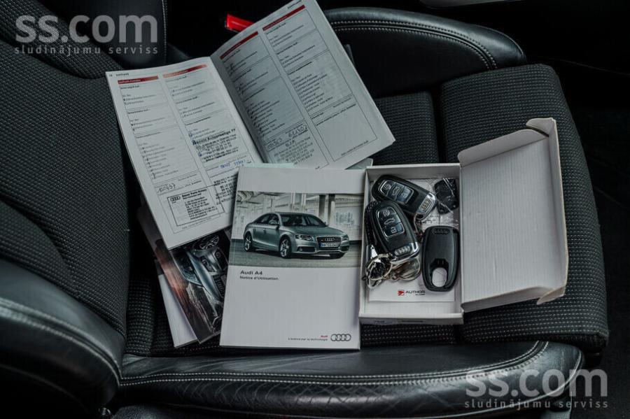 White Audi A4 2011 in Riga, with an engine capacity of 2.00 L and mileage of 0 thousand km for 8500 €, photo 21 on AUTOMOTO.COM.LV