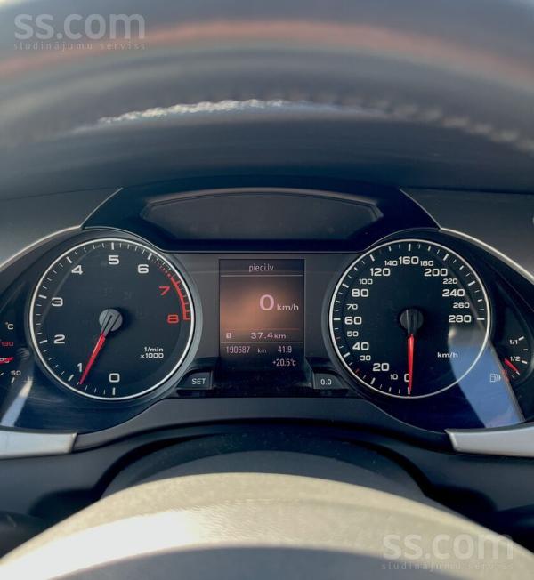 White Audi A4 2011 in Riga, with an engine capacity of 1.80 L and mileage of 190 thousand km for 8000 €, photo 4 on AUTOMOTO.COM.LV