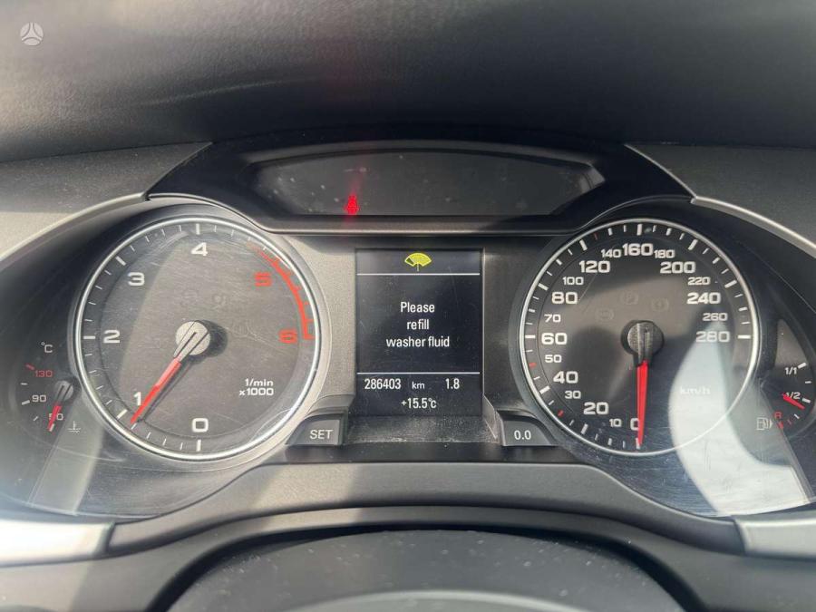 White Audi A4 2011 in Marijampole, with an engine capacity of 1.97 L and mileage of 286 thousand km for 4800 €, photo 8 on AUTOMOTO.COM.LV