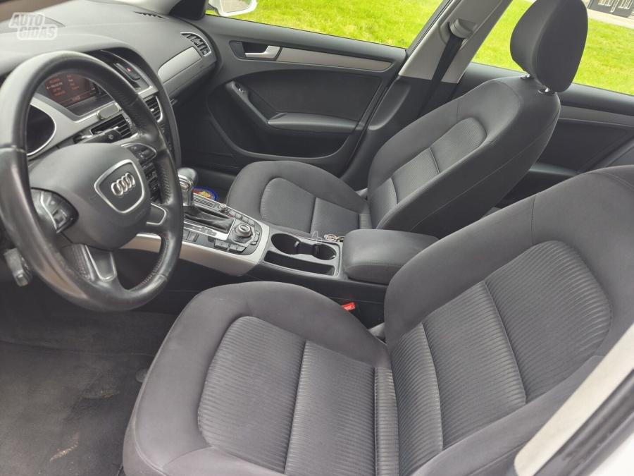 White Audi A4 2012 in Jurbarkas, with an engine capacity of 2.00 L and mileage of 272 thousand km for 6500 €, photo 9 on AUTOMOTO.COM.LV
