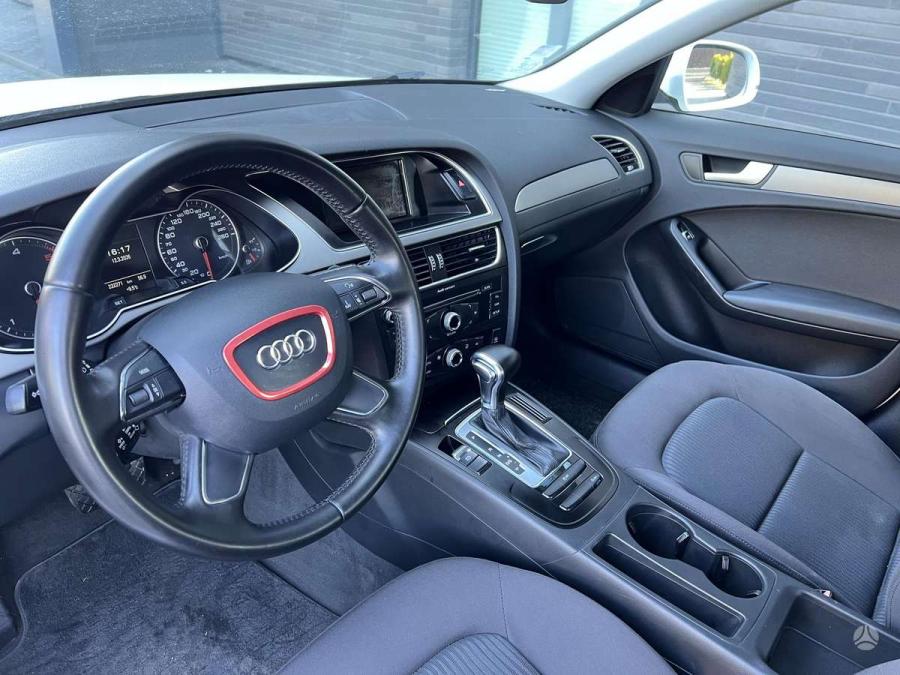 White Audi A4 2013 in Kaunas, with an engine capacity of 1.97 L and mileage of 234 thousand km for 7900 €, photo 15 on AUTOMOTO.COM.LV