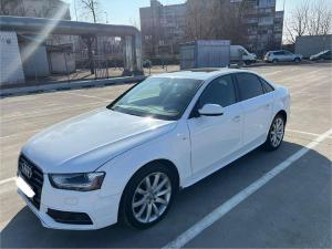 White Audi A4 2014 in Vilnius, with an engine capacity of 1.98 L and mileage of 141 thousand km for 7800 €, photo 5 on AUTOMOTO.COM.LV