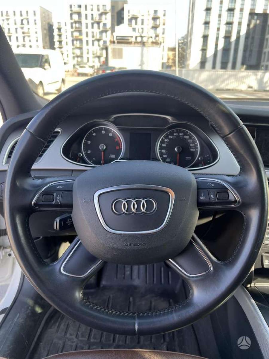 White Audi A4 2014 in Vilnius, with an engine capacity of 1.98 L and mileage of 141 thousand km for 7800 €, photo 20 on AUTOMOTO.COM.LV