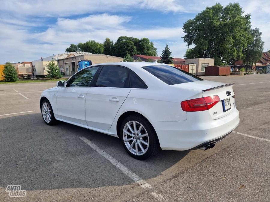 White Audi A4 2014 in Klaipeda, with an engine capacity of 2.00 L and mileage of 190 thousand km for 8500 €, photo 5 on AUTOMOTO.COM.LV