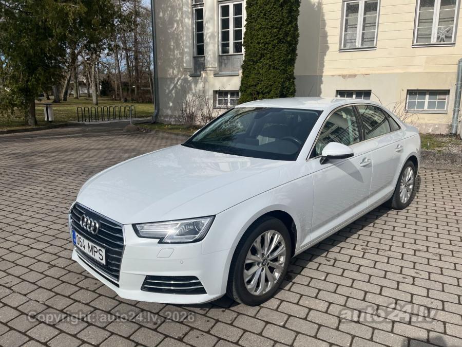 White Audi A4 2016 in Tallinn, with an engine capacity of 1.40 L and mileage of 132 thousand km for 16499 €, photo 1 on AUTOMOTO.COM.LV