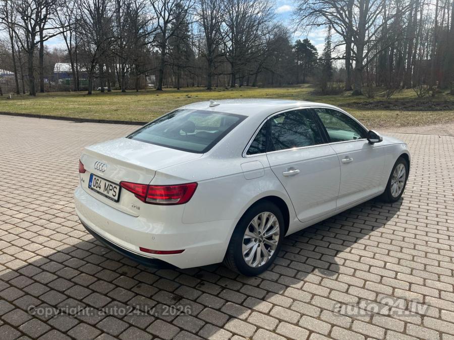 White Audi A4 2016 in Tallinn, with an engine capacity of 1.40 L and mileage of 132 thousand km for 16499 €, photo 4 on AUTOMOTO.COM.LV