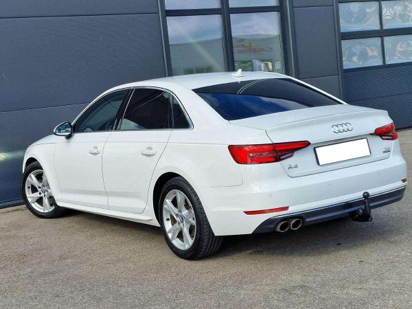 White Audi A4 2017 in Vilnius, with an engine capacity of 2.00 L and mileage of 215 thousand km for 15500 €, photo 5 on AUTOMOTO.COM.LV