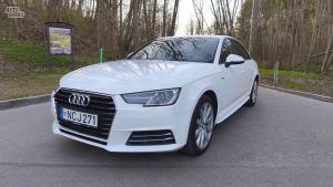 White Audi A4 2017 in Vilnius, with an engine capacity of 2.00 L and mileage of 160 thousand km for 14400 €, photo  on AUTOMOTO.COM.LV