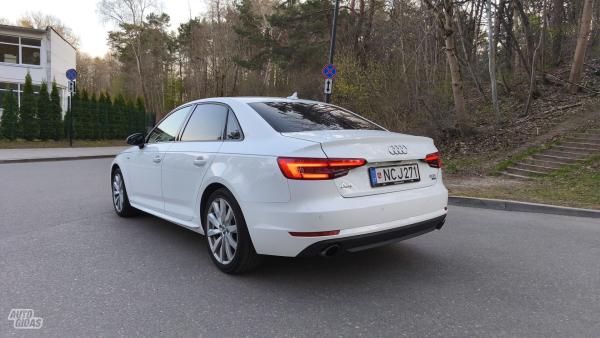 White Audi A4 2017 in Vilnius, with an engine capacity of 2.00 L and mileage of 160 thousand km for 14400 €, photo 6 on AUTOMOTO.COM.LV