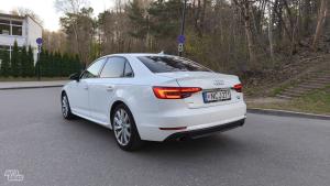 White Audi A4 2017 in Vilnius, with an engine capacity of 2.00 L and mileage of 160 thousand km for 14400 €, photo 7 on AUTOMOTO.COM.LV