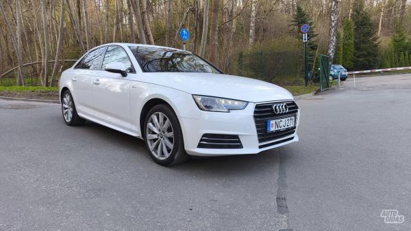 White Audi A4 2017 in Vilnius, with an engine capacity of 2.00 L and mileage of 160 thousand km for 14400 €, photo 10 on AUTOMOTO.COM.LV