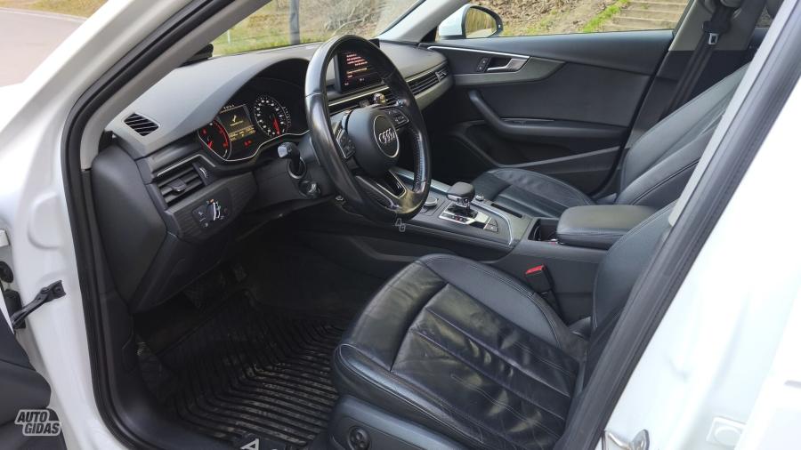 White Audi A4 2017 in Vilnius, with an engine capacity of 2.00 L and mileage of 160 thousand km for 14400 €, photo 14 on AUTOMOTO.COM.LV