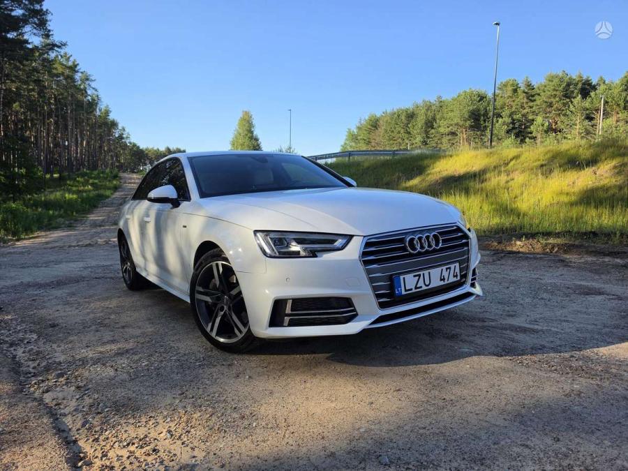 White Audi A4 2017 in Kaunas, with an engine capacity of 1.98 L and mileage of 148 thousand km for 14300 €, photo 1 on AUTOMOTO.COM.LV