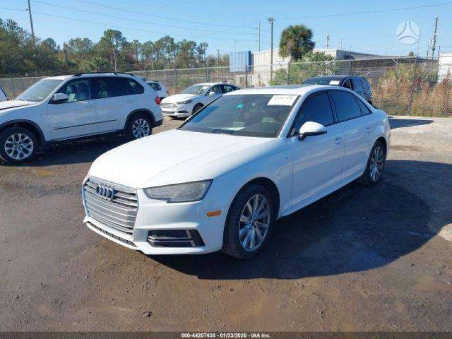 White Audi A4 2018 in Klaipeda, with an engine capacity of 2.00 L and mileage of 190 thousand km for 8075 €, photo 2 on AUTOMOTO.COM.LV