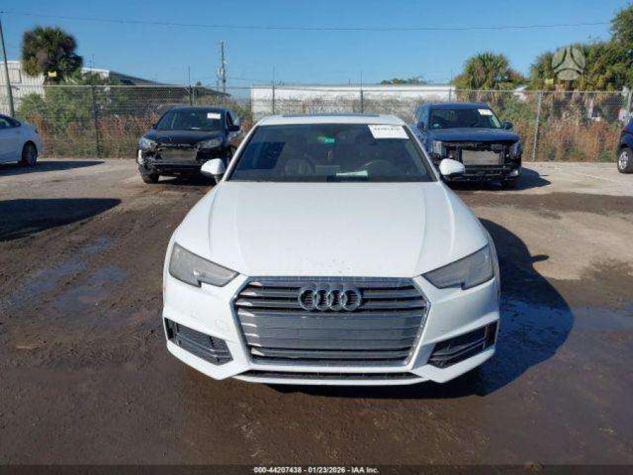 White Audi A4 2018 in Klaipeda, with an engine capacity of 2.00 L and mileage of 190 thousand km for 8075 €, photo 12 on AUTOMOTO.COM.LV