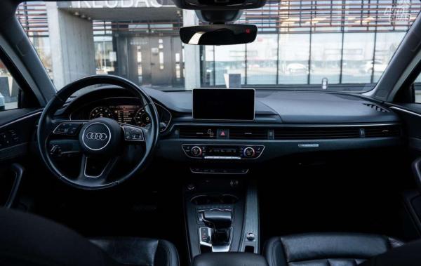 White Audi A4 2018 in Klaipeda, with an engine capacity of 2.00 L and mileage of 98 thousand km for 16998 €, photo 5 on AUTOMOTO.COM.LV