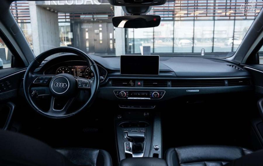 White Audi A4 2018 in Klaipeda, with an engine capacity of 2.00 L and mileage of 98 thousand km for 16998 €, photo 6 on AUTOMOTO.COM.LV