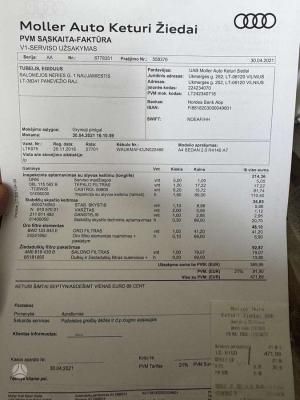 Белый Ауди А4 2018 в Вильнюс, объемом двигателя 1.98 л и пробегом 90 тыс. км за 13350 €, фото 35 на AUTOMOTO.COM.LV