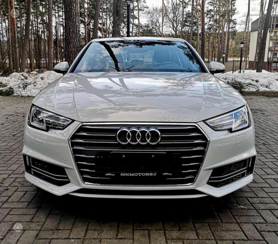 Balts Audi A4 2018 Viļņa, ar dzinēja tilpumu 1.98 L un nobraukumu 92 tūkst. km par 10800 €, foto 1 vietnē AUTOMOTO.COM.LV