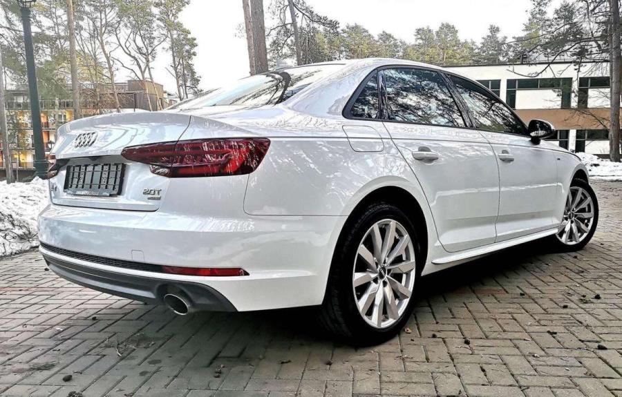 Balts Audi A4 2018 Viļņa, ar dzinēja tilpumu 1.98 L un nobraukumu 92 tūkst. km par 10800 €, foto 5 vietnē AUTOMOTO.COM.LV