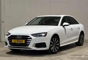 White Audi A4 2021 in Klaipeda, with an engine capacity of 1.98 L and mileage of 104 thousand km for 21800 €, photo  on AUTOMOTO.COM.LV