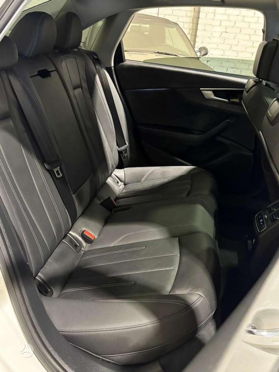 White Audi A4 2021 in Klaipeda, with an engine capacity of 1.98 L and mileage of 104 thousand km for 21800 €, photo 7 on AUTOMOTO.COM.LV