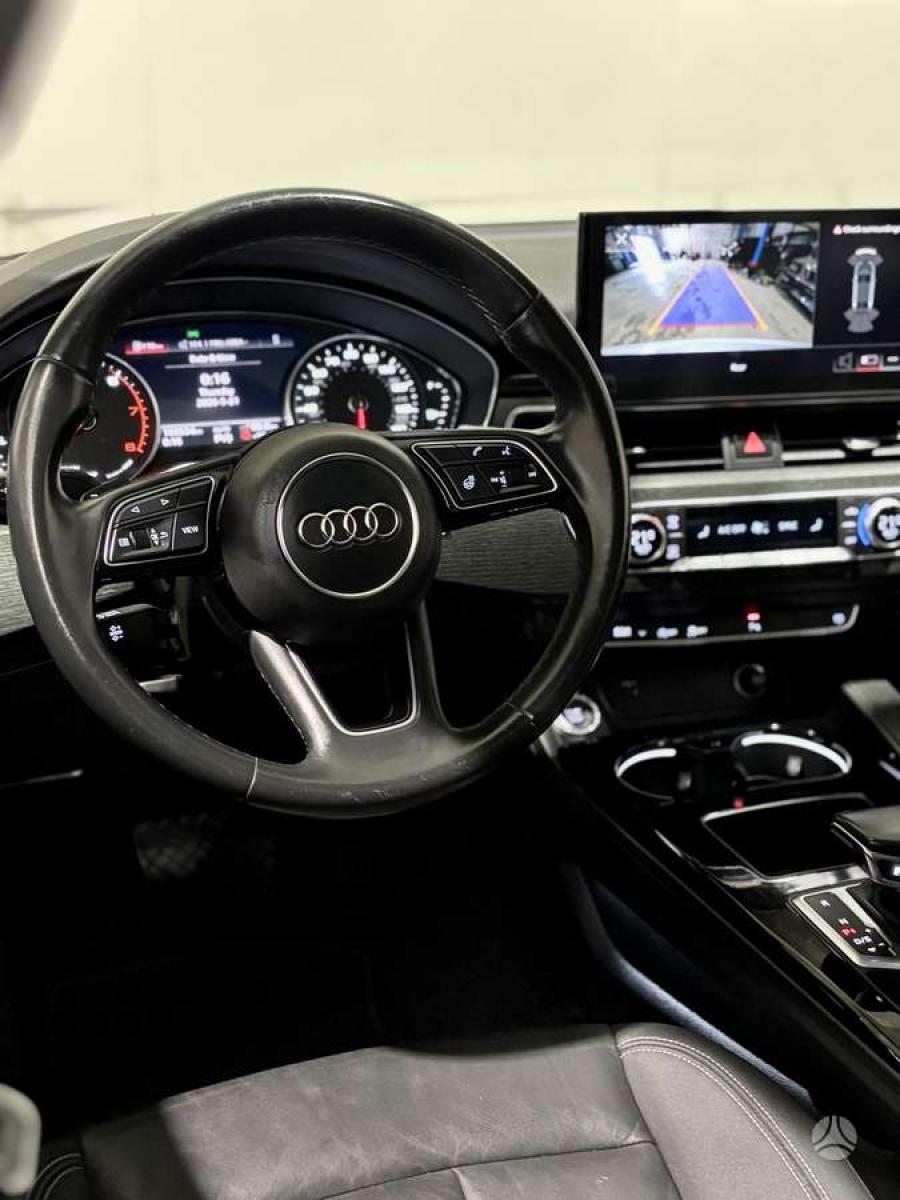 White Audi A4 2021 in Klaipeda, with an engine capacity of 1.98 L and mileage of 104 thousand km for 21800 €, photo 8 on AUTOMOTO.COM.LV
