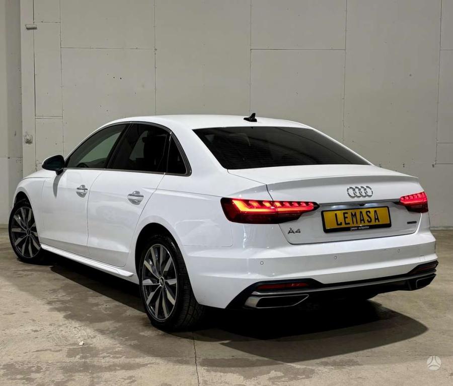 White Audi A4 2021 in Klaipeda, with an engine capacity of 1.98 L and mileage of 104 thousand km for 21800 €, photo 10 on AUTOMOTO.COM.LV