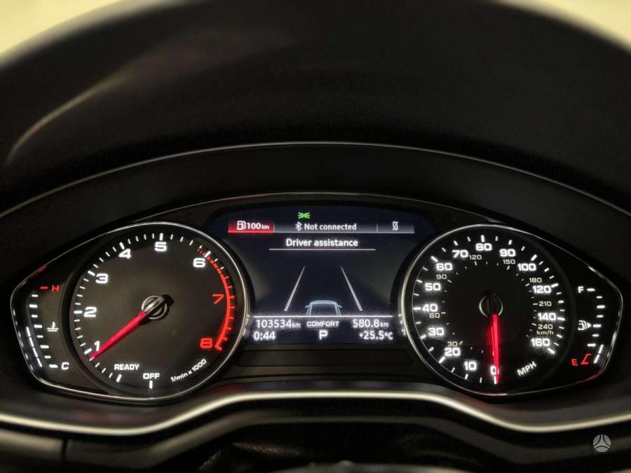 White Audi A4 2021 in Klaipeda, with an engine capacity of 1.98 L and mileage of 104 thousand km for 21800 €, photo 17 on AUTOMOTO.COM.LV