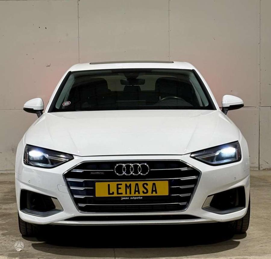 White Audi A4 2021 in Klaipeda, with an engine capacity of 1.98 L and mileage of 104 thousand km for 21800 €, photo 19 on AUTOMOTO.COM.LV