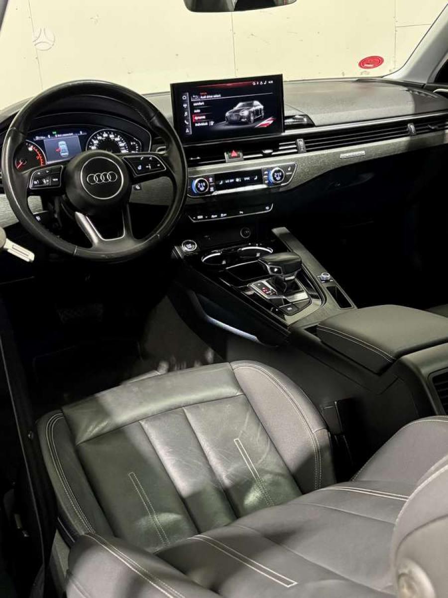 White Audi A4 2021 in Klaipeda, with an engine capacity of 1.98 L and mileage of 104 thousand km for 21800 €, photo 20 on AUTOMOTO.COM.LV