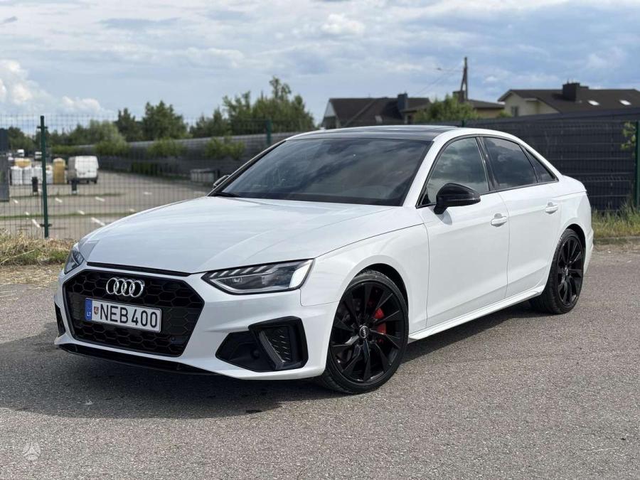 Balts Audi A4 2021 Viļņa, ar dzinēja tilpumu 1.98 L un nobraukumu 122 tūkst. km par 25850 €, foto 1 vietnē AUTOMOTO.COM.LV
