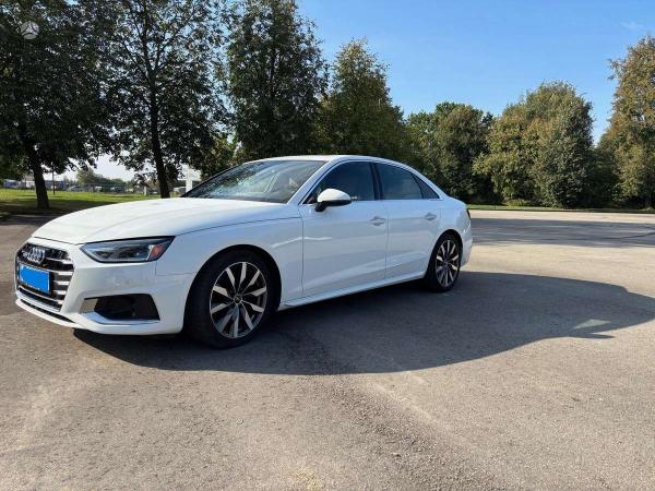 White Audi A4 2022 in Panevezys, with an engine capacity of 2.00 L and mileage of 27 thousand km for 23300 €, photo 6 on AUTOMOTO.COM.LV