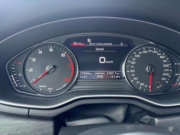 White Audi A4 2022 in Panevezys, with an engine capacity of 2.00 L and mileage of 27 thousand km for 23300 €, photo 9 on AUTOMOTO.COM.LV