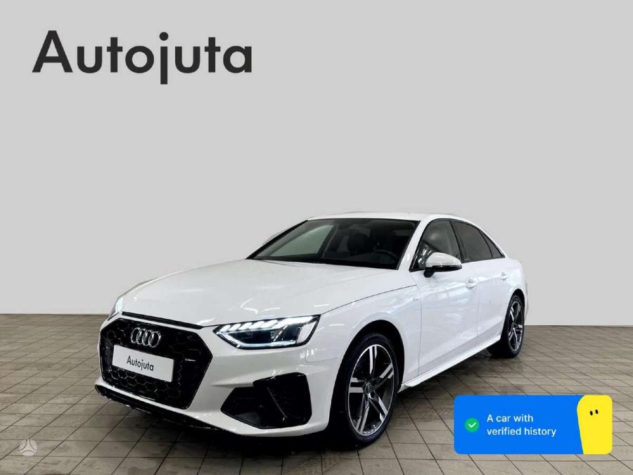 Balts Audi A4 2023 Kauņa, ar dzinēja tilpumu 1.98 L un nobraukumu 35 tūkst. km par 29900 €, foto 1 vietnē AUTOMOTO.COM.LV