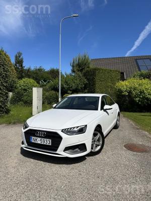 White Audi A4 2023 in Riga, with an engine capacity of 2.00 L and mileage of 61 thousand km for 24000 €, photo  on AUTOMOTO.COM.LV