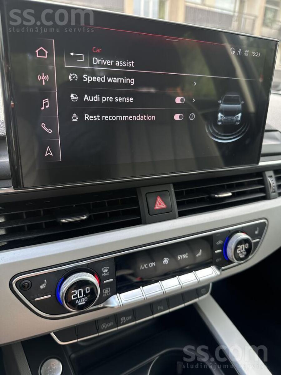 Balts Audi A4 2023 Rīga, ar dzinēja tilpumu 2.00 L un nobraukumu 61 tūkst. km par 24000 €, foto 14 vietnē AUTOMOTO.COM.LV