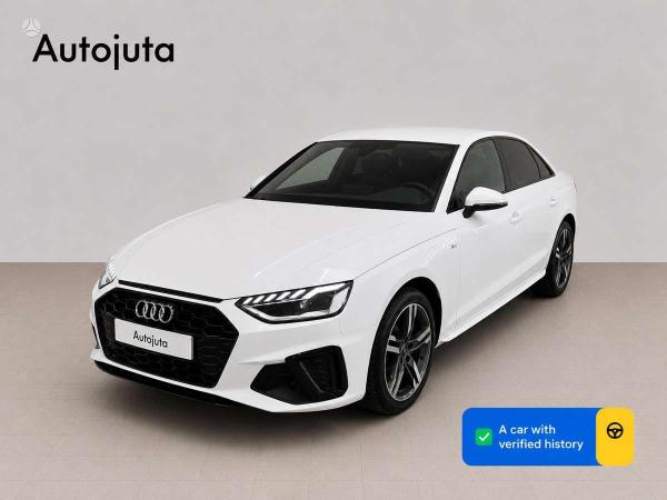 Balts Audi A4 2023 Kauņa, ar dzinēja tilpumu 1.98 L un nobraukumu 52 tūkst. km par 27500 €, foto  vietnē AUTOMOTO.COM.LV