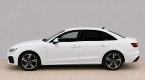 White Audi A4 2023 in Kaunas, with an engine capacity of 1.98 L and mileage of 52 thousand km for 27500 €, photo 3 on AUTOMOTO.COM.LV