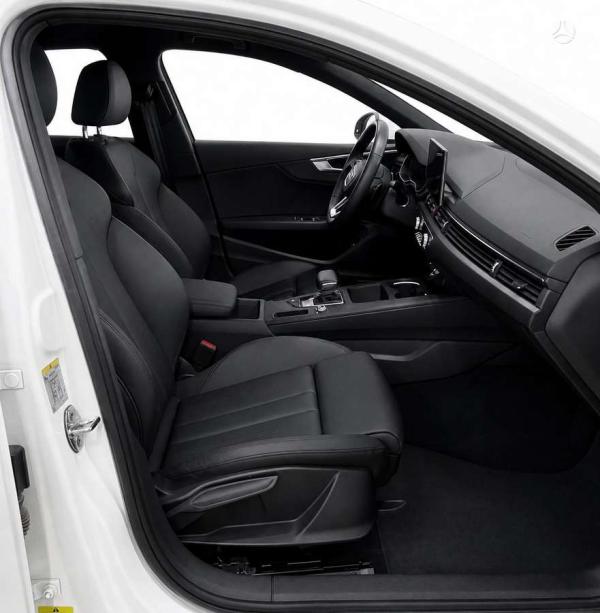 White Audi A4 2023 in Kaunas, with an engine capacity of 1.98 L and mileage of 52 thousand km for 27500 €, photo 6 on AUTOMOTO.COM.LV