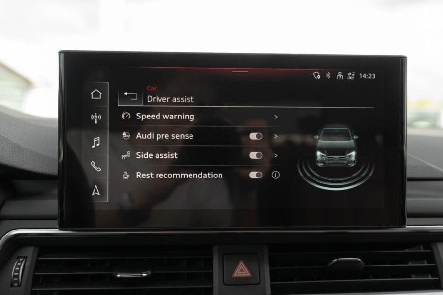 Balts Audi A4 2023 Viļņa, ar dzinēja tilpumu 2.00 L un nobraukumu 46 tūkst. km par 29950 €, foto 18 vietnē AUTOMOTO.COM.LV