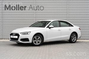 White Audi A4 2024 in Riga, with an engine capacity of 2.00 L and mileage of 10 thousand km for 2800 €, photo 1 on AUTOMOTO.COM.LV